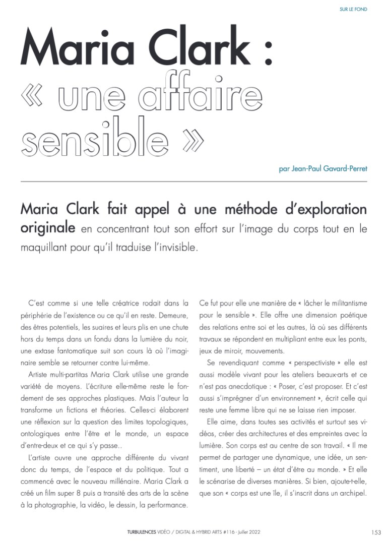 actualité | MARIA CLARK